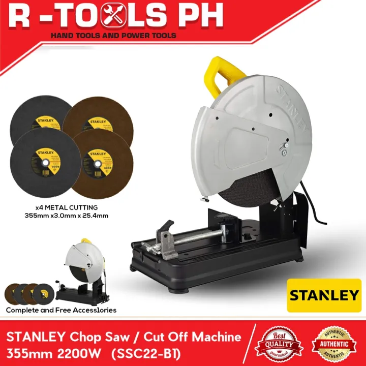 STANLEY Chop Saw / Cut Off Machine 355mm 2200W (SSC22-B1) (Authentic ...