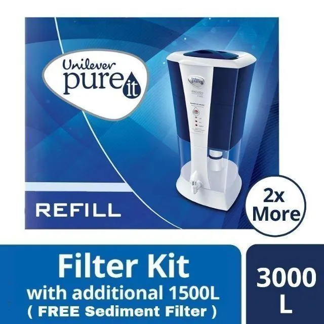 ♠ Unilever Pureit Refill Filter Kit 3000L for Excella 9L | Lazada PH