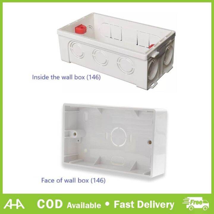 wall switch box type 146 mm wall socket box, used for wall light switch ...