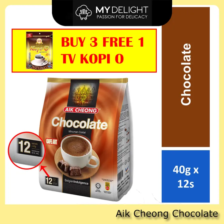 AIK CHEONG Cafe Art Chocolate (40g x 12 sachets) SG Ready Stock MyDelight Delica Decoco Cadbury ...