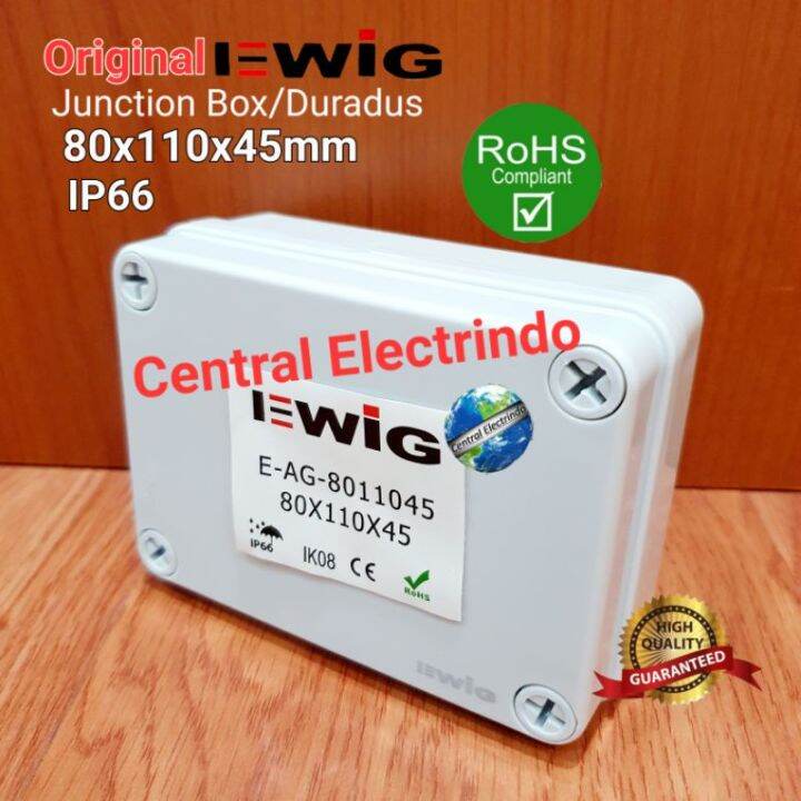 Junction Box AG 80×110×45mm Box Panel Plastik ABS EWIG Polos IP66. | Lazada Indonesia