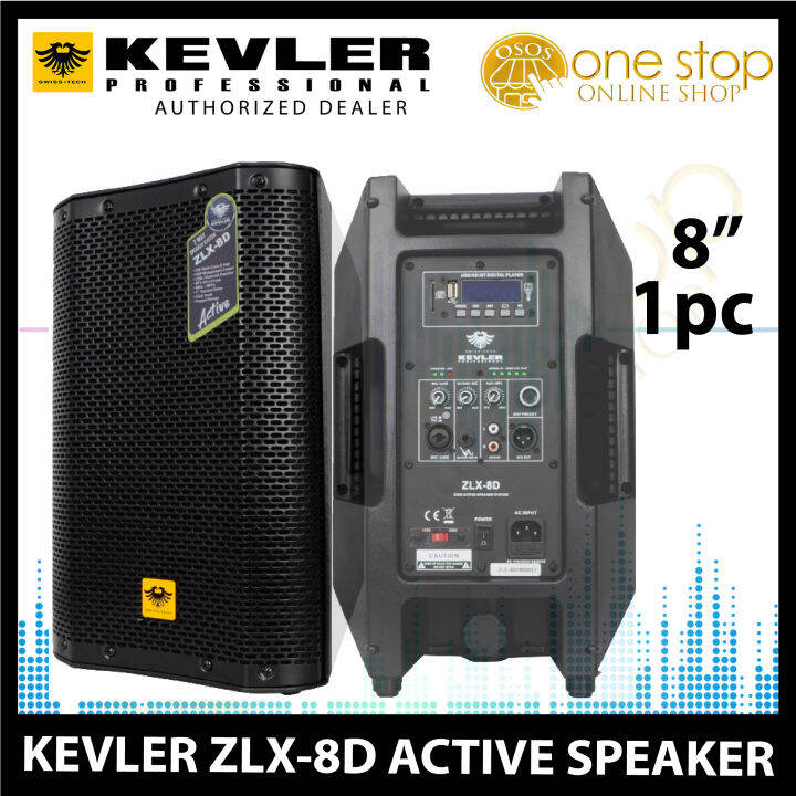 Kevler Professional ZLX-8D 8" Active Speaker System 250W with USB ...