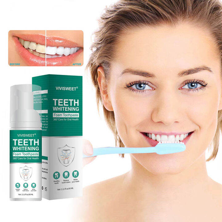 Tooth Cleaning Mousse Whitening Tooth Mousse Fresh Breath Toothpaste ...