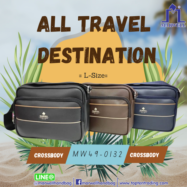 Marwell(มาร์เวลล์)กระเป๋าสะพายข้างบุรุษ รุ่น MW 49-0132 | Lazada.co.th