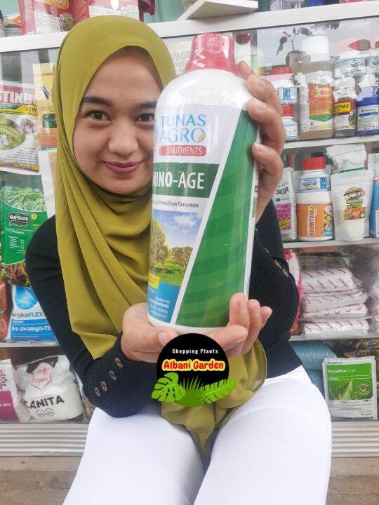 Pupuk Nutrisi Tanaman Amino Age 1 Liter Original Tunas Agro | Lazada Indonesia