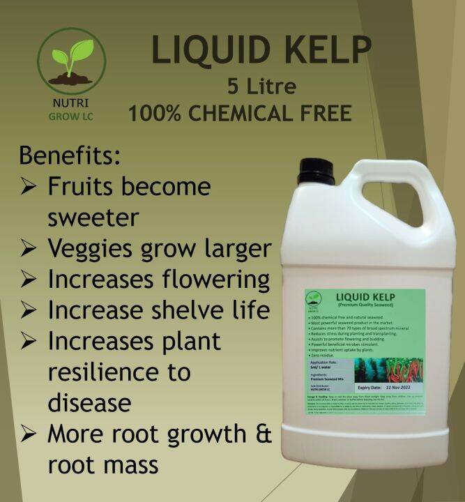 Organic Seaweed Fertilizer for Plants Liquid Kelp concentrated fertilizer Australian technology ...