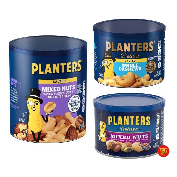 Planters Regular Mixed Nuts 425g Deluxe Mixed Nuts 248g Deluxe Whole ...