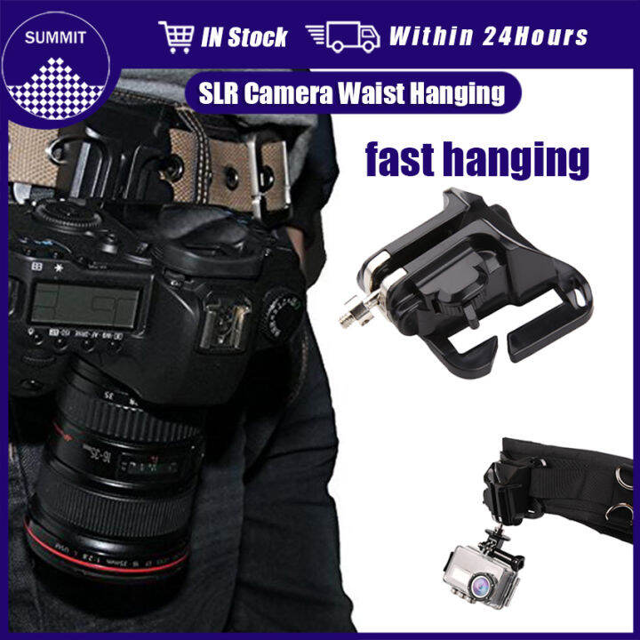 Universal Dslr Camera Quick Release Button Mount Clip Waist Belt Strap ...