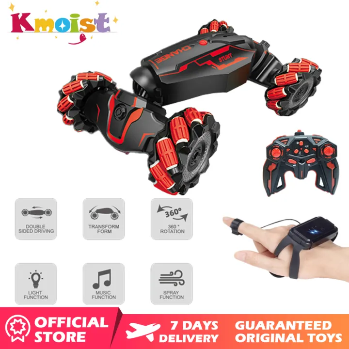 Kmoist รถสเปรย์ดริฟท์4WD 360องศารถบังคับระยะไกลพร้อมไฟรถปีนเขาออฟโรดปีนเขารถรถของเล่นเด็กของขวัญ ...