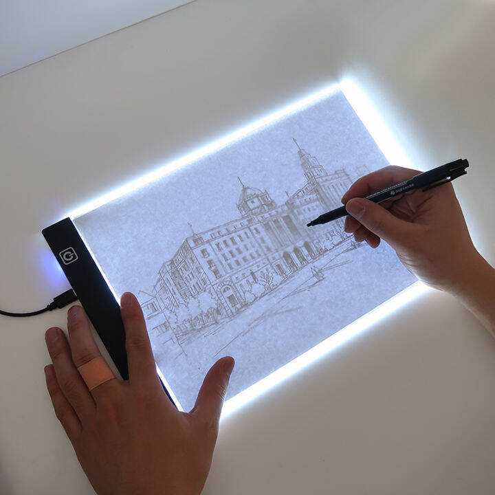A5 Led Drawing Copy Pad 3 Level Dimmable Board Table Animation Painting ...