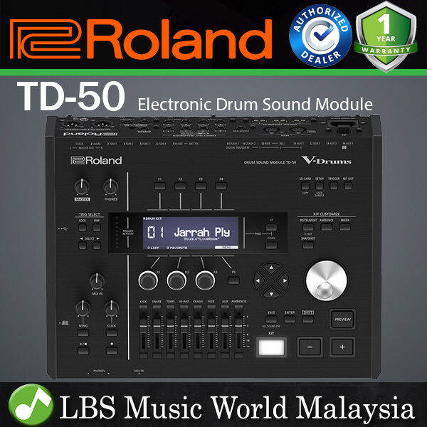 Roland TD-50 Electronic Drum Sound Module with SDHC Reader and XLR/TRS ...