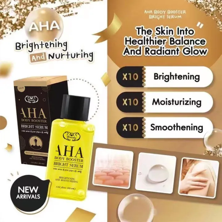 AHA BODY BOOSTER BRIGHT SERUM HANIKU / AHA BODY SERUM 30ML | Lazada Indonesia