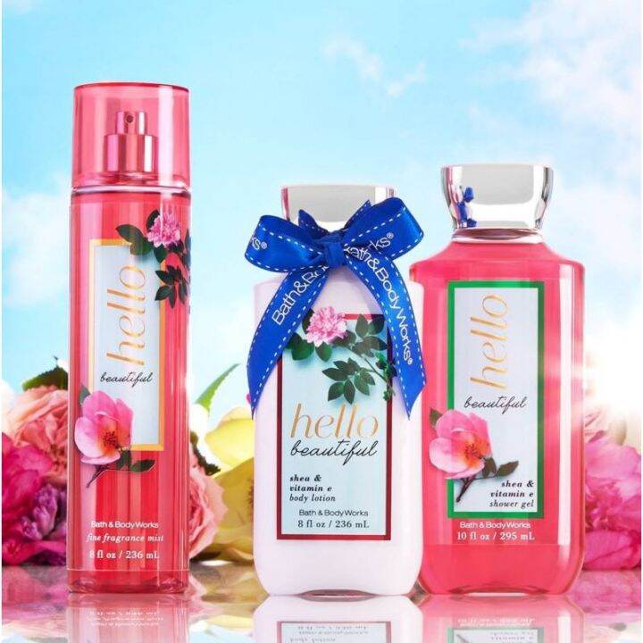ของแท้100% Bath & Body Works Hello Beautiful Fine Fragrance Mist 236ml | Lazada.co.th
