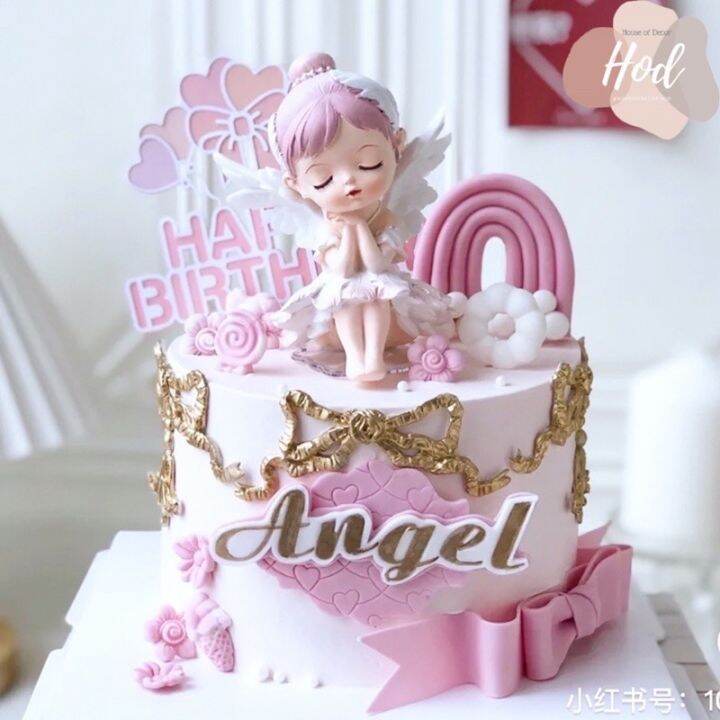 Topper Angel Bella Rubber Hiasan Kue Ulang Tahun Malaikat Dekorasi ...