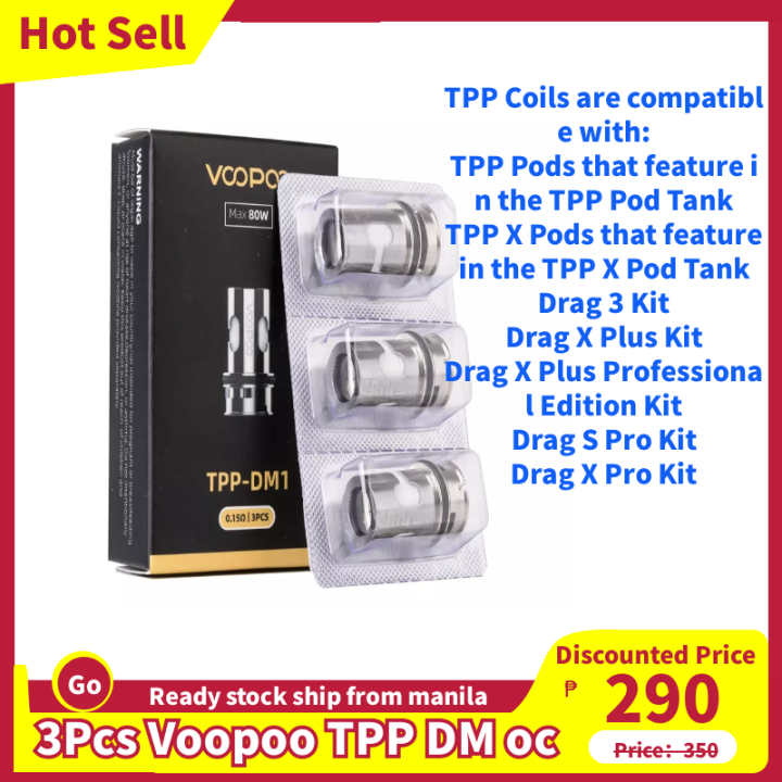 VOOPOO TPP COILS (3PCS/PACK）for Drag 3/Drag X /Drag S Pro | Lazada PH