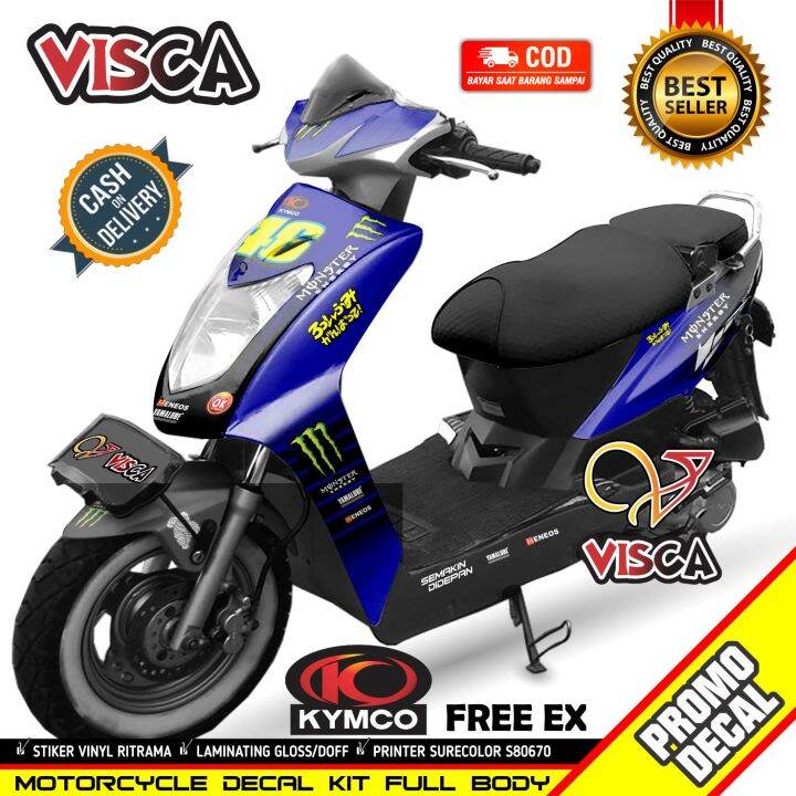 Decal Kymco Free Ex Full Body Stiker Kymco Free Ex Full Body Kymco Free ...