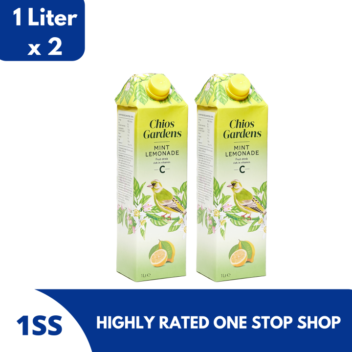 Chios Gardens Mint Lemonade Fruit Drink, 1Liter set of 2 | Lazada PH