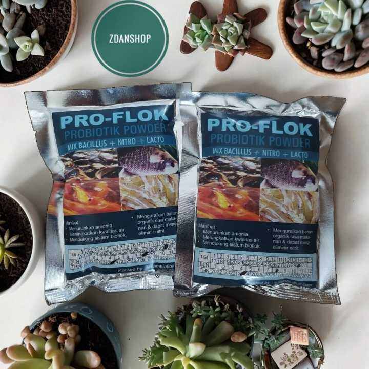 PROFLOK Probiotik Ikan dengan Komposisi Pro-Flok Lengkap isi 100 gram ...