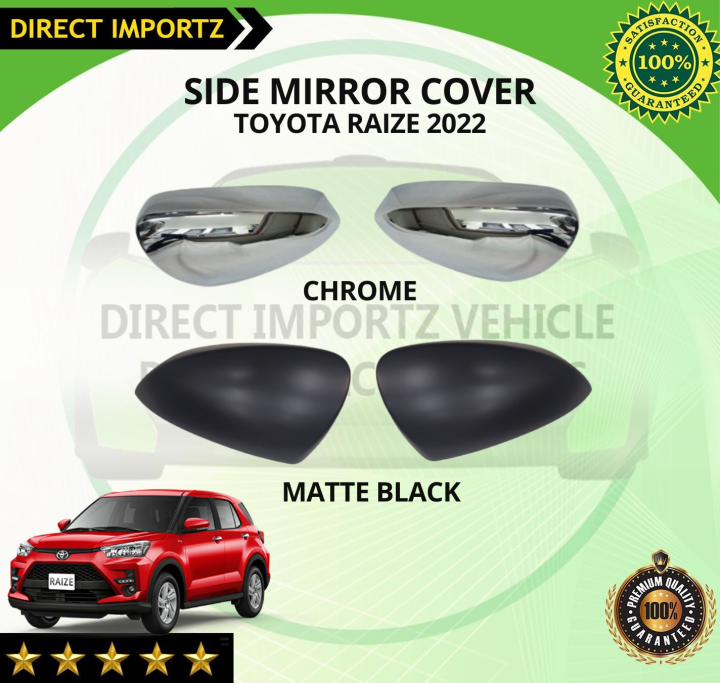 Toyota Raize 2022 Door Side Mirror Garnish Cover [Chrome/Black] car ...