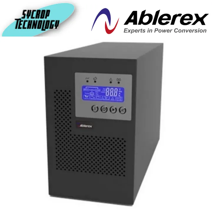 เครื่องสำรองไฟ ABLEREX EVO1000 True online UPS 1000va/900w with LCD display ประกันศูนย์ เช็ค ...
