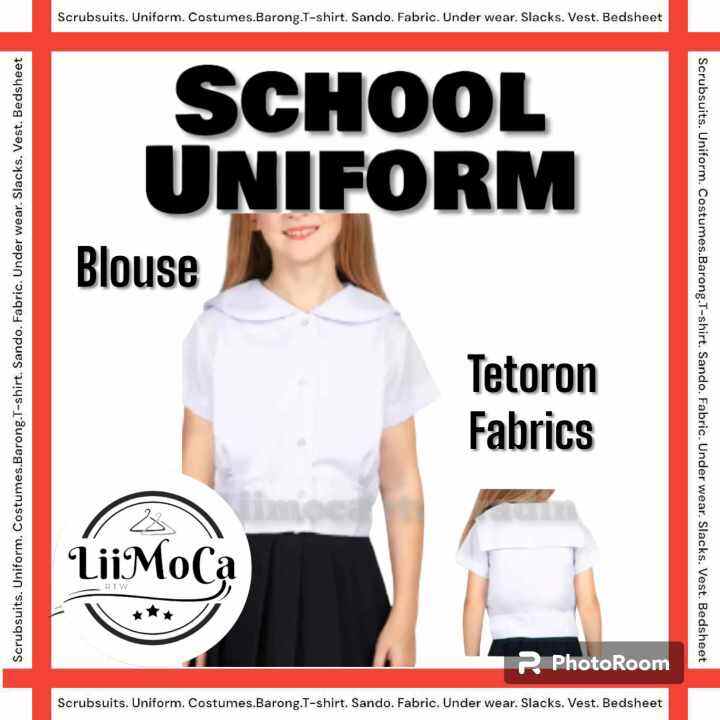 L.CO'S Marine collar uniform / tetoron fabric/blouse only | Lazada PH
