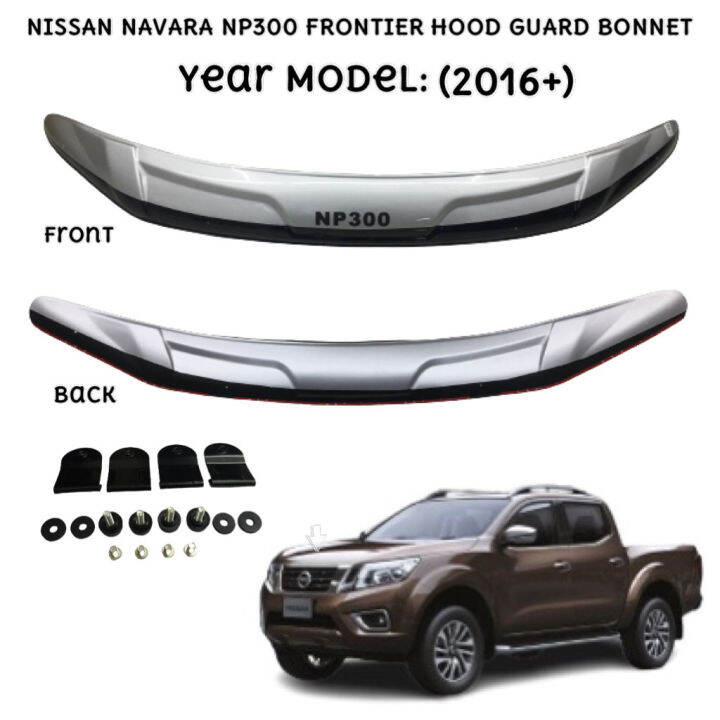 OC ABS Bonnet Hood Guard Deflector Cover for Nissan Navara NP300 ...