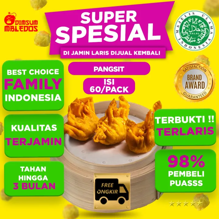 Dimsum Pangsit Goreng- Istimewa- Dim Sum Wonton- Frozen Food Dimsum ...