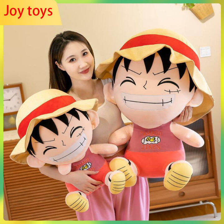 Cartoon One Pieces Monkey D Luffy Plush Toy Big Size Stuffed Doll Boy's ...