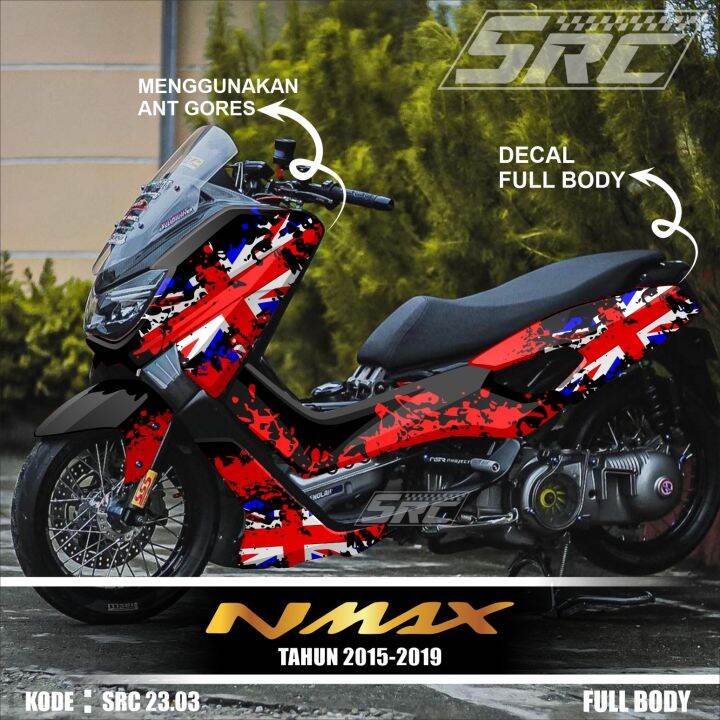 Decal Sticker Stiker Yamaha Nmax 2016 2017 2018 2019 Full Body FullBlok ...