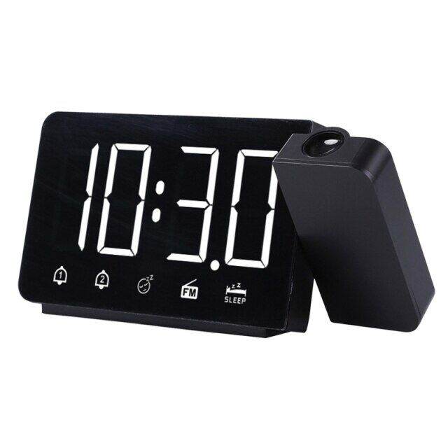 JSQ-Led Digital 2 Alarm Clock Usb Electronic Watch Wake Up Fm Radio ...