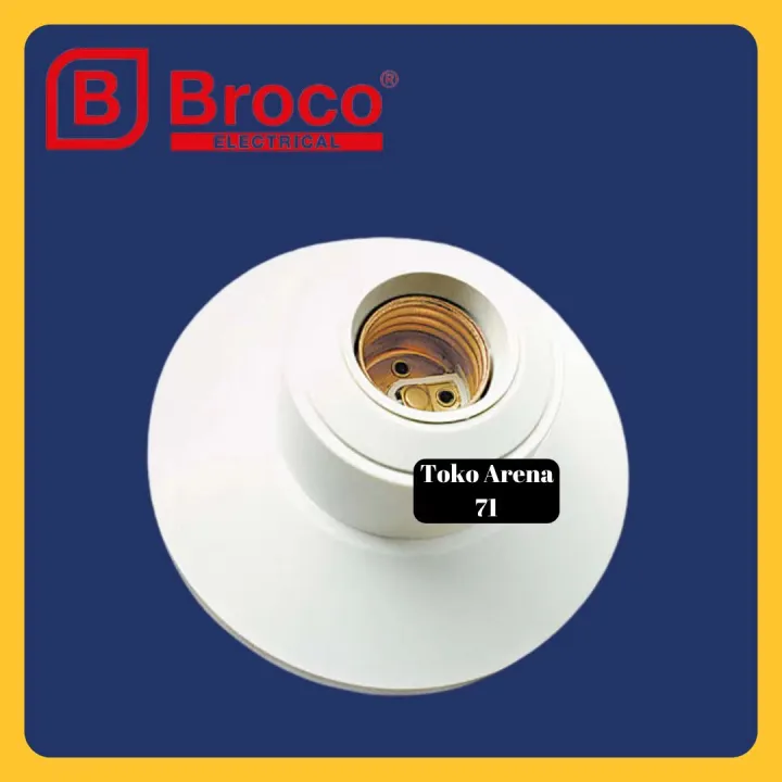 Fitting Lampu BROCO 12101 Fitting Bulat Putih BROCO Fitting Lampu BROCO ...