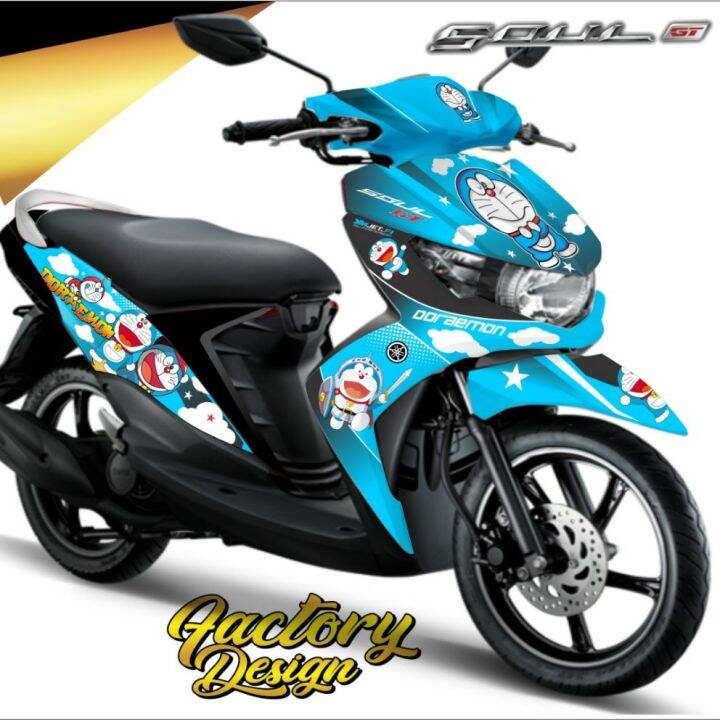 Sticker decal Full body Mio Soul GT Doraemon biru | Lazada Indonesia