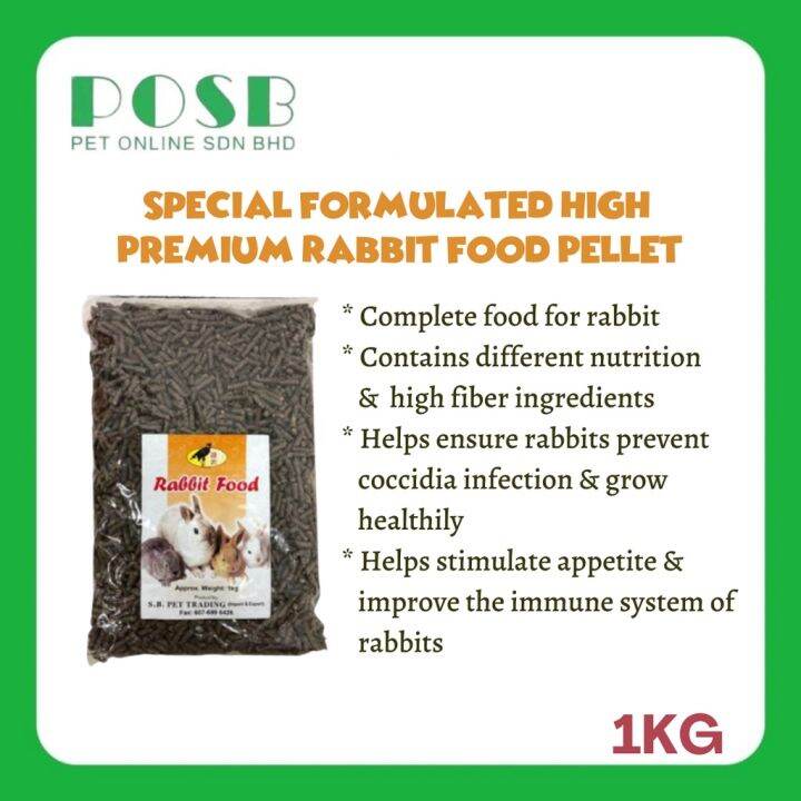 Repack Champion Special Formulated High Premium Rabbit Food Pellet 1kg ...