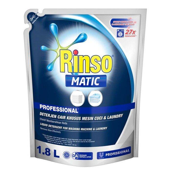 Rinso matic liquid detergent professional 1.8 liter | Lazada Indonesia