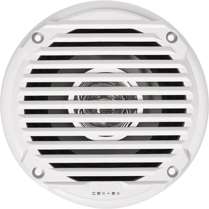 Jensen MS5006WR Dual Cone Waterproof 5.25" Speaker, White, 30 Watts Max ...