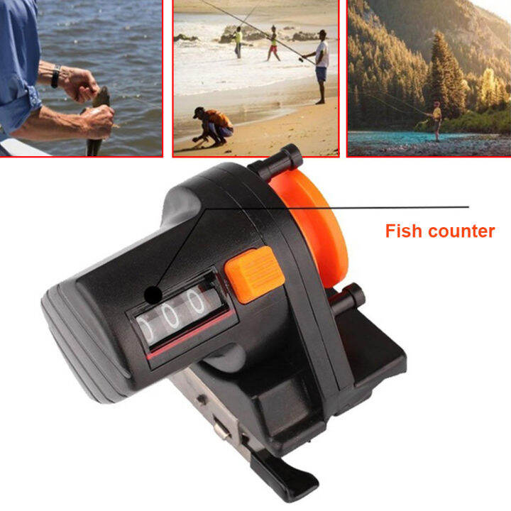 [Free Ship] 0-999M Fishing Line Counter Fish Finder Length Gauge Depth ...
