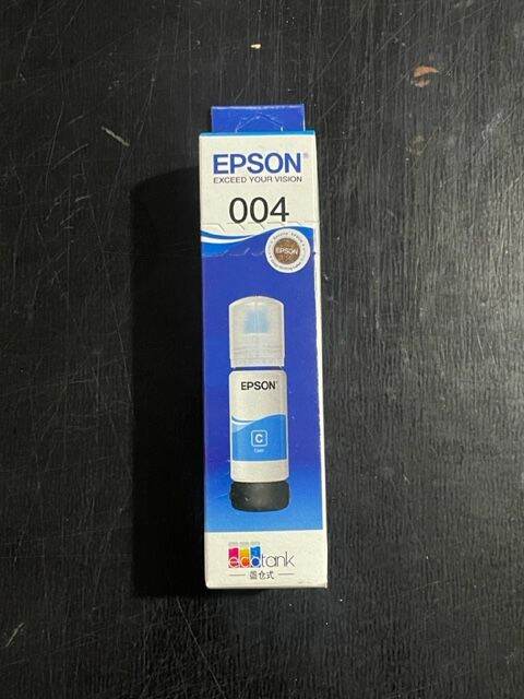Genuine Epson Ink 004 (Cyan) | Lazada PH