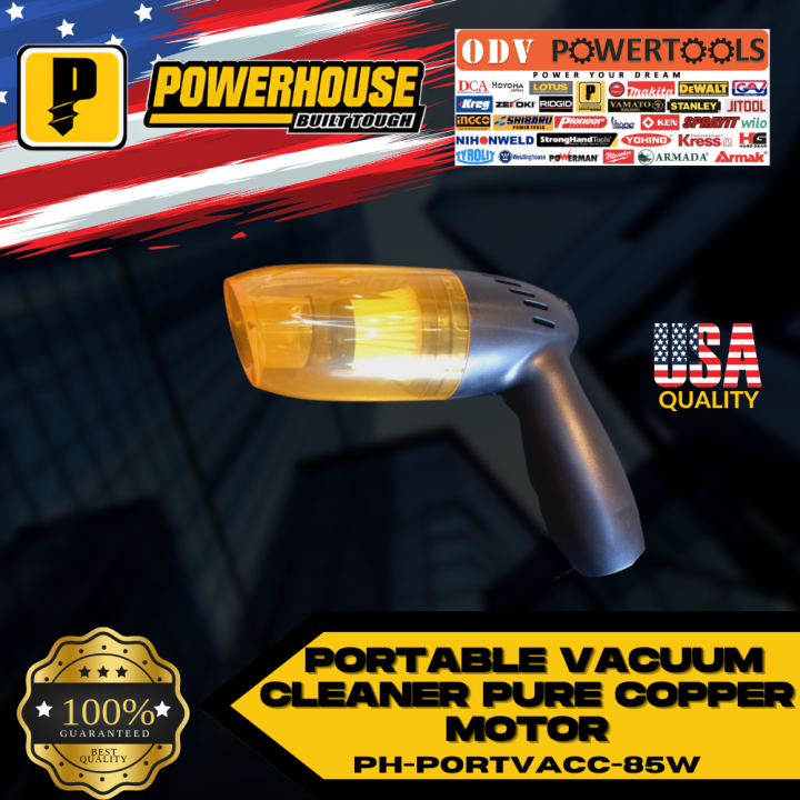 Powerhouse Mini Portable Cordless Vacuum Cleaner Handheld Pure Copper ...