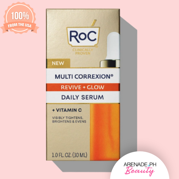 RoC Multi Correxion Revive + Glow Daily Serum with Vitamin C, 1.0 fl.oz / 30ml | Lazada PH