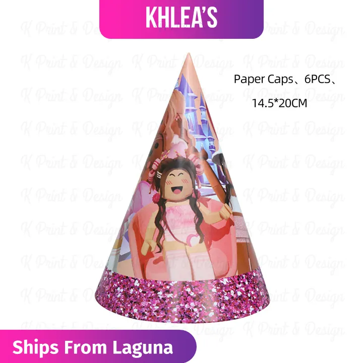 Roblox Girl Birthday Party Decoration Paper Hats 6pcs | Lazada PH