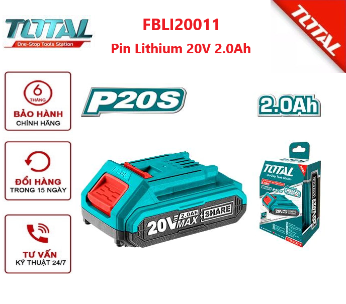 Pin Lithium-Ion Total TFBLI20011 | Lazada.vn