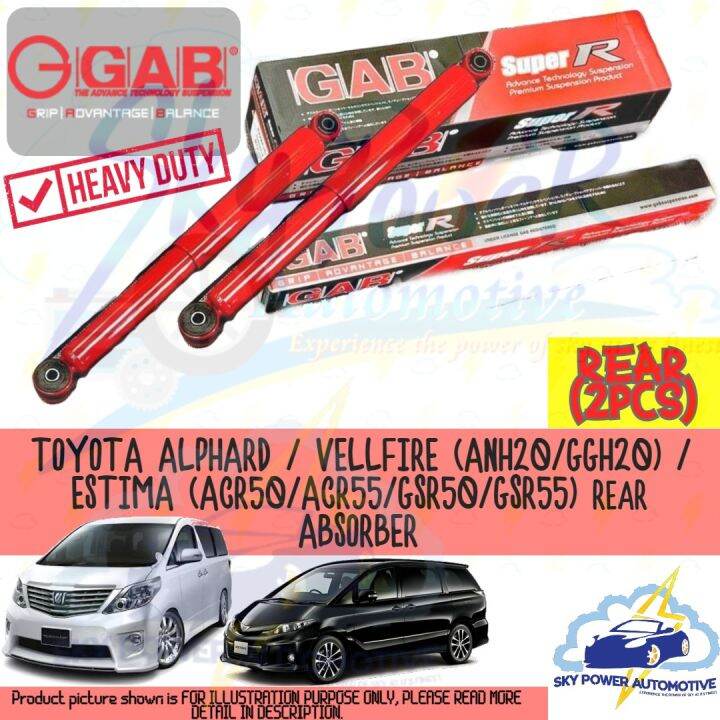 TOYOTA ALPHARD/VELLFIRE (ANH20/GGH20) / ESTIMA (ACR50/ACR55/GSR50) GAB ...