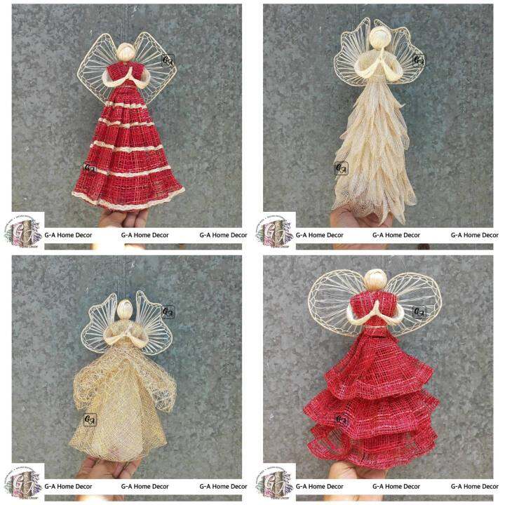 Christmas Angels 12 inches - Decor Ornaments - Abaca Christmas tree ...