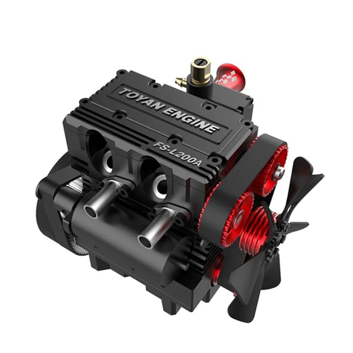 TOYAN FS-L200A Engine 4 Stroke Inline Twin Cylinder Methanol Engine 3 ...
