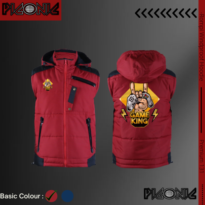 Rompi Jaket Bikers Hoodie Wf - Custom Rompi Pria Tebal Bodyvest - Rompi ...