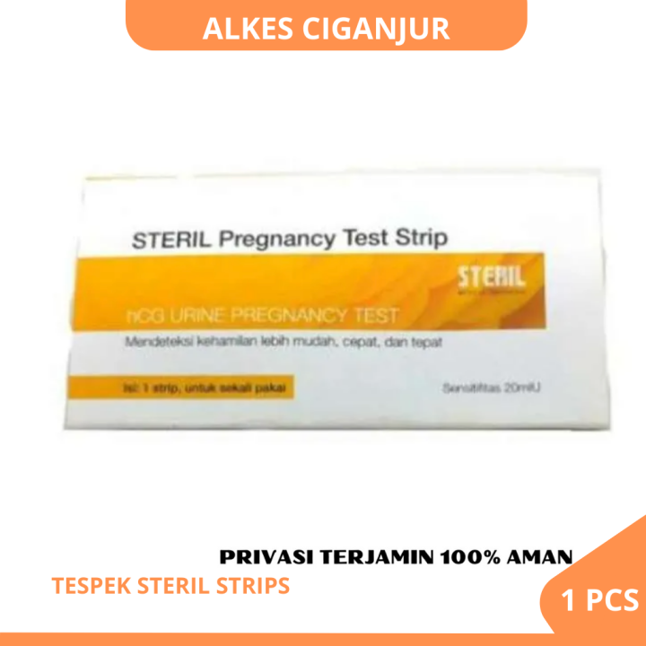 Tespek STERIL Strip Test Kehamilan Strip Tes pack Tespack Kehamilan ...