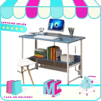 McStore [HEAVY DUTY] Home Computer Desk With Buttom Rack -Study Table | Lazada PH