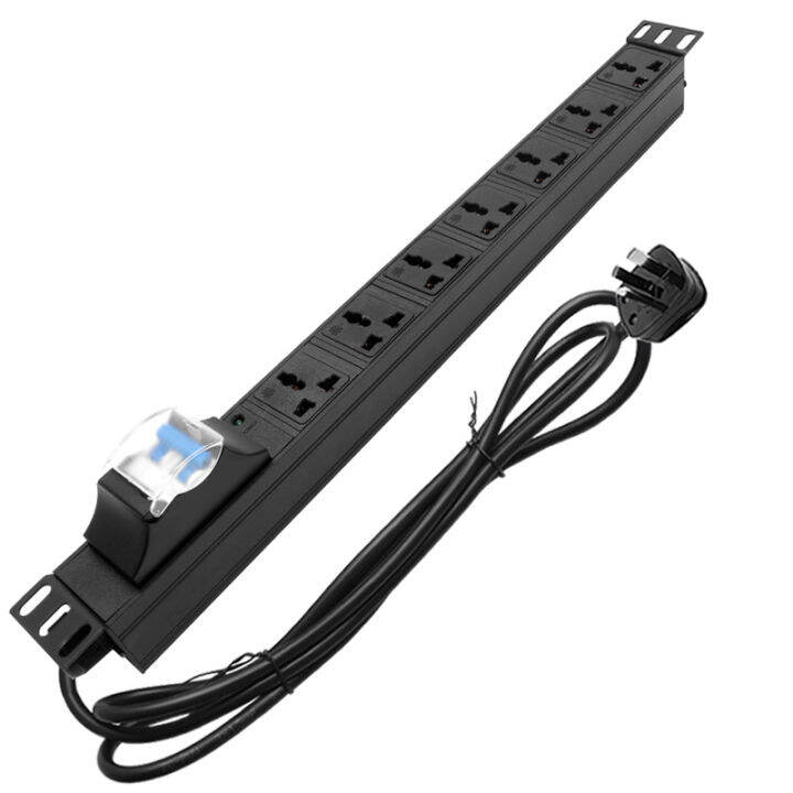 Power Distribution Unit PDU Power Strip 7AC Socket 16A Air Switch 4000W Industrial Socket Cord ...
