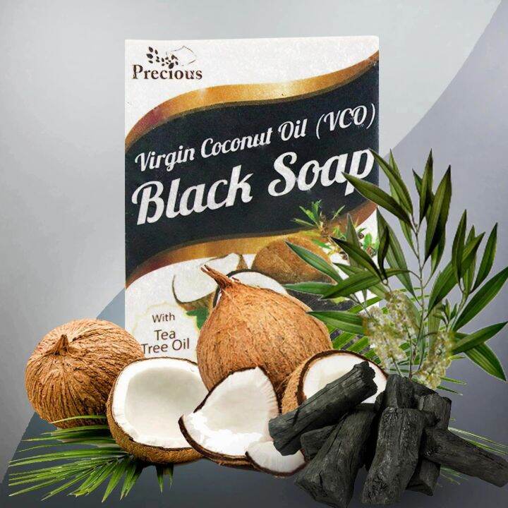 MIMIFY VCO Virgin Coconut Oil Soap with Activated Charcoal and Tea Tree ...