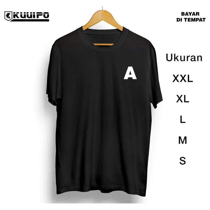 Kaos Inisial Nama Hurur A - Z | Lazada Indonesia
